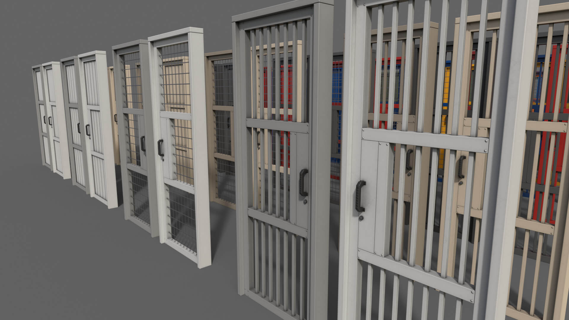Metal Door With Frame A - 3D Model by DaikLord