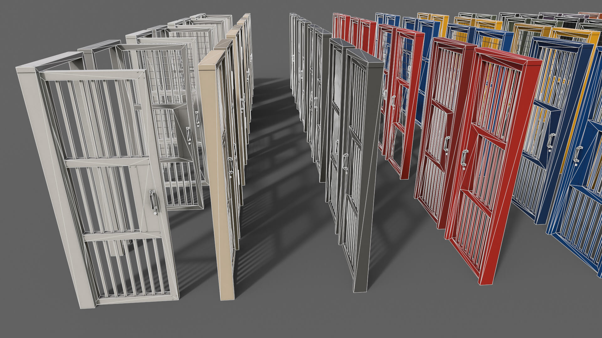 Metal Door With Frame A - 3D Model by DaikLord