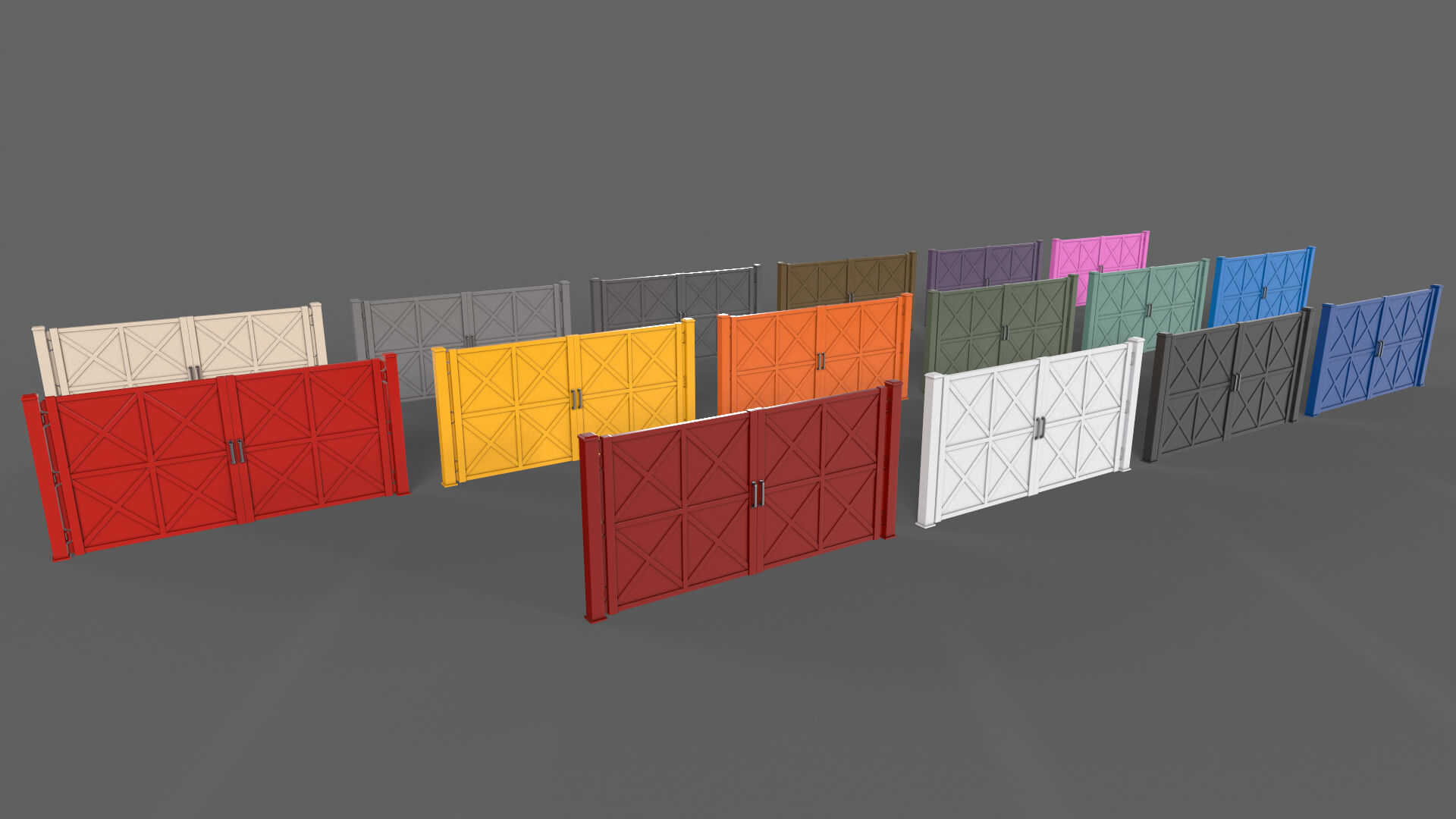 Metal Gate C1 - 3D Model by DaikLord