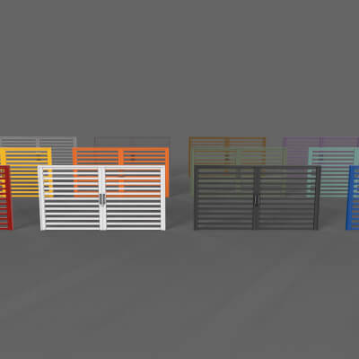 Metal Gate D4 - 3D Model by DaikLord