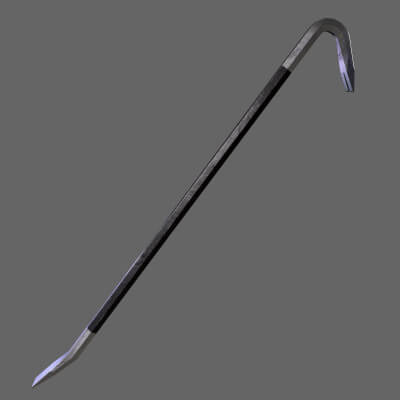 Crowbar V1 Black - 3D Model by DaikLord