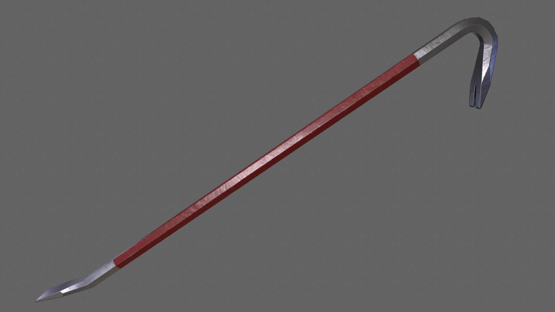Crowbar V1 Red - 3D Model by DaikLord