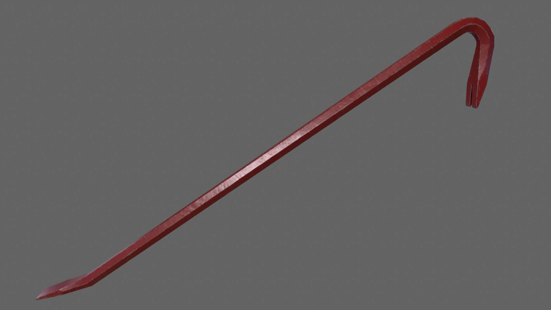 Crowbar V2 Red - 3D Model by DaikLord