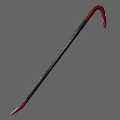 Crowbar V3 Red - 3D Model by DaikLord