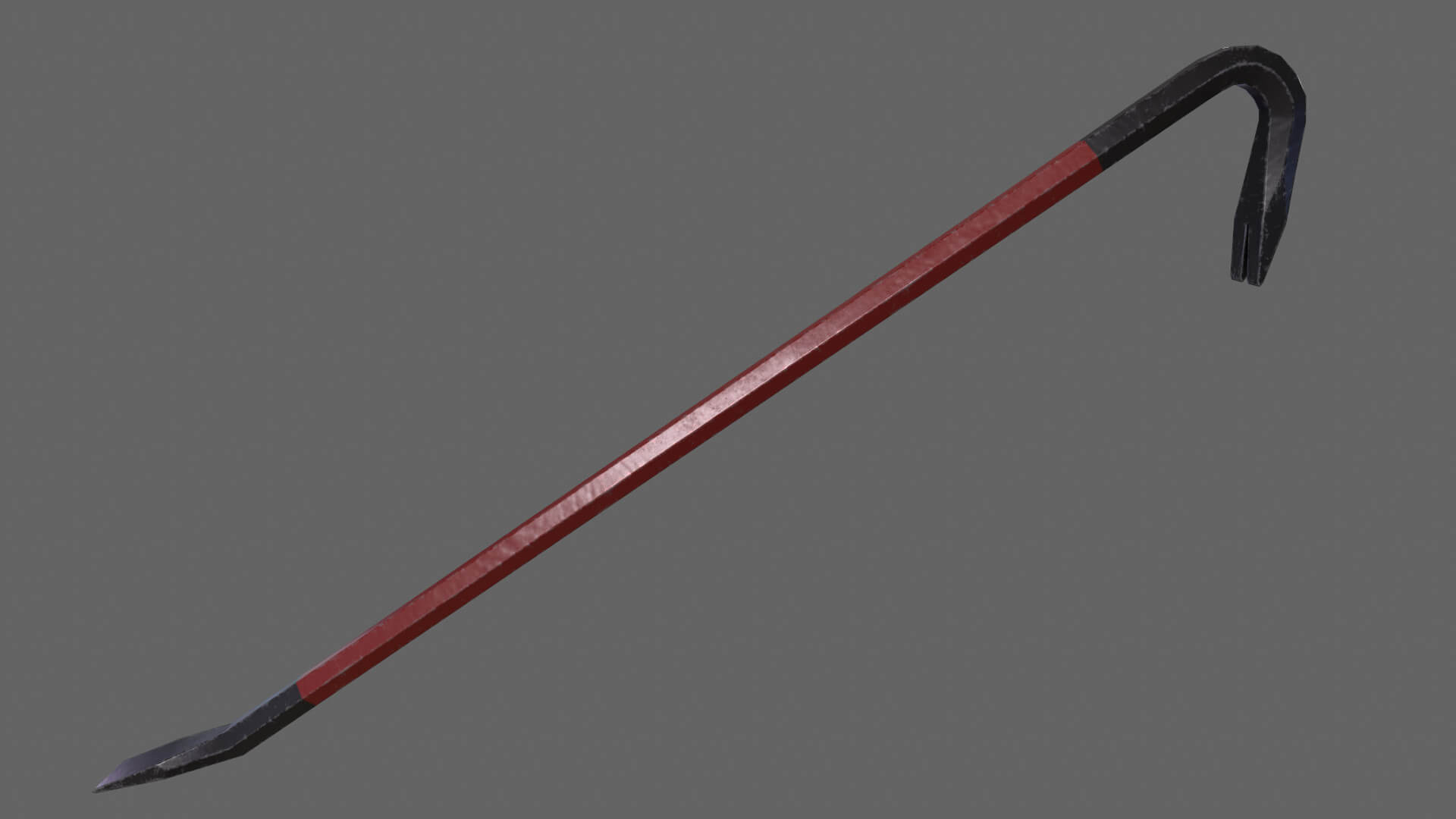 Crowbar V4 Red - 3D Model by DaikLord