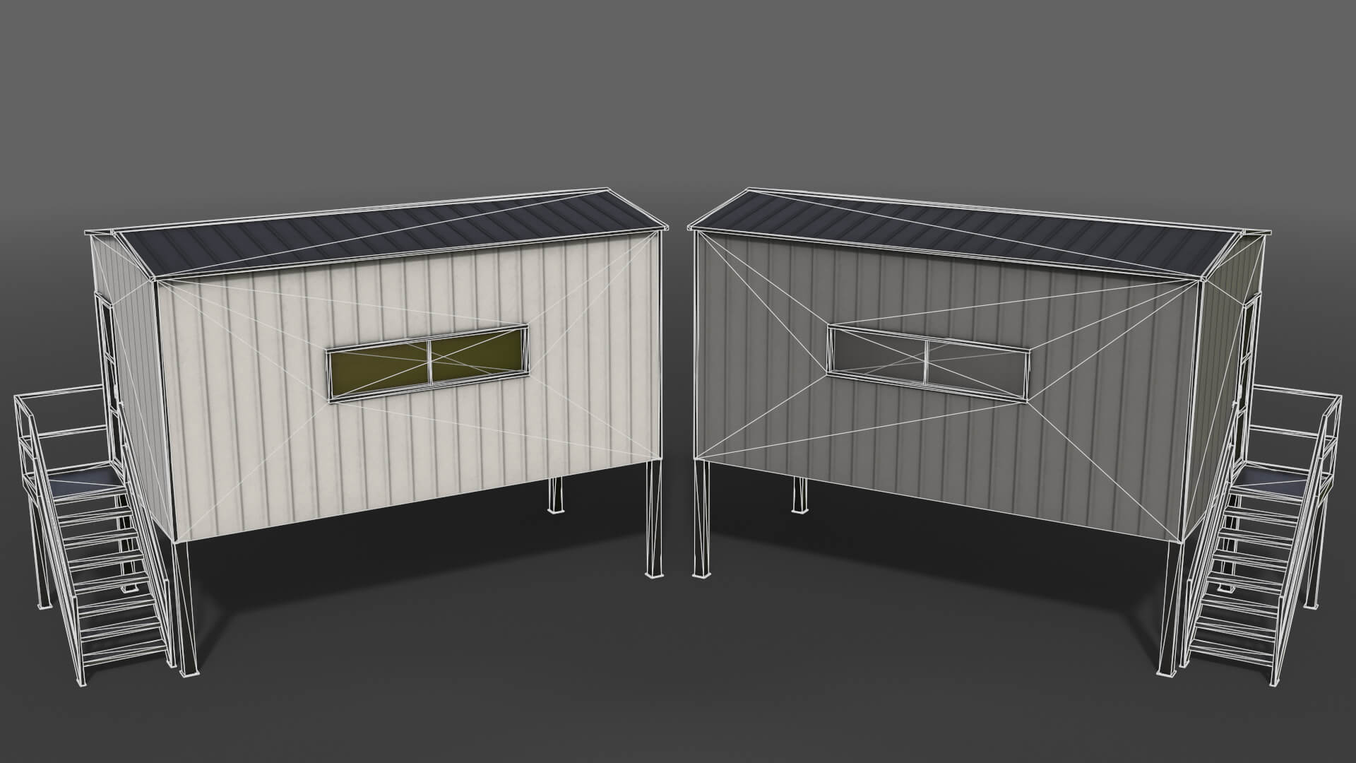 Shed House A 20Ft V5 - 3D Model by DaikLord