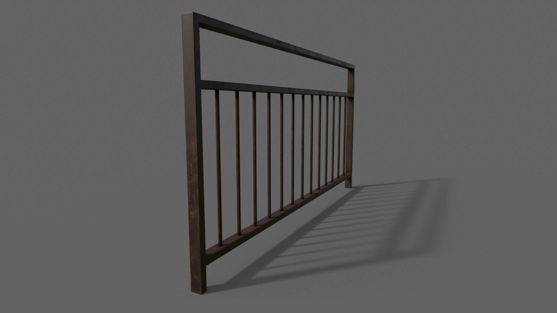 Pedestrian Guard Rail Black V3 - 3D Model by DaikLord