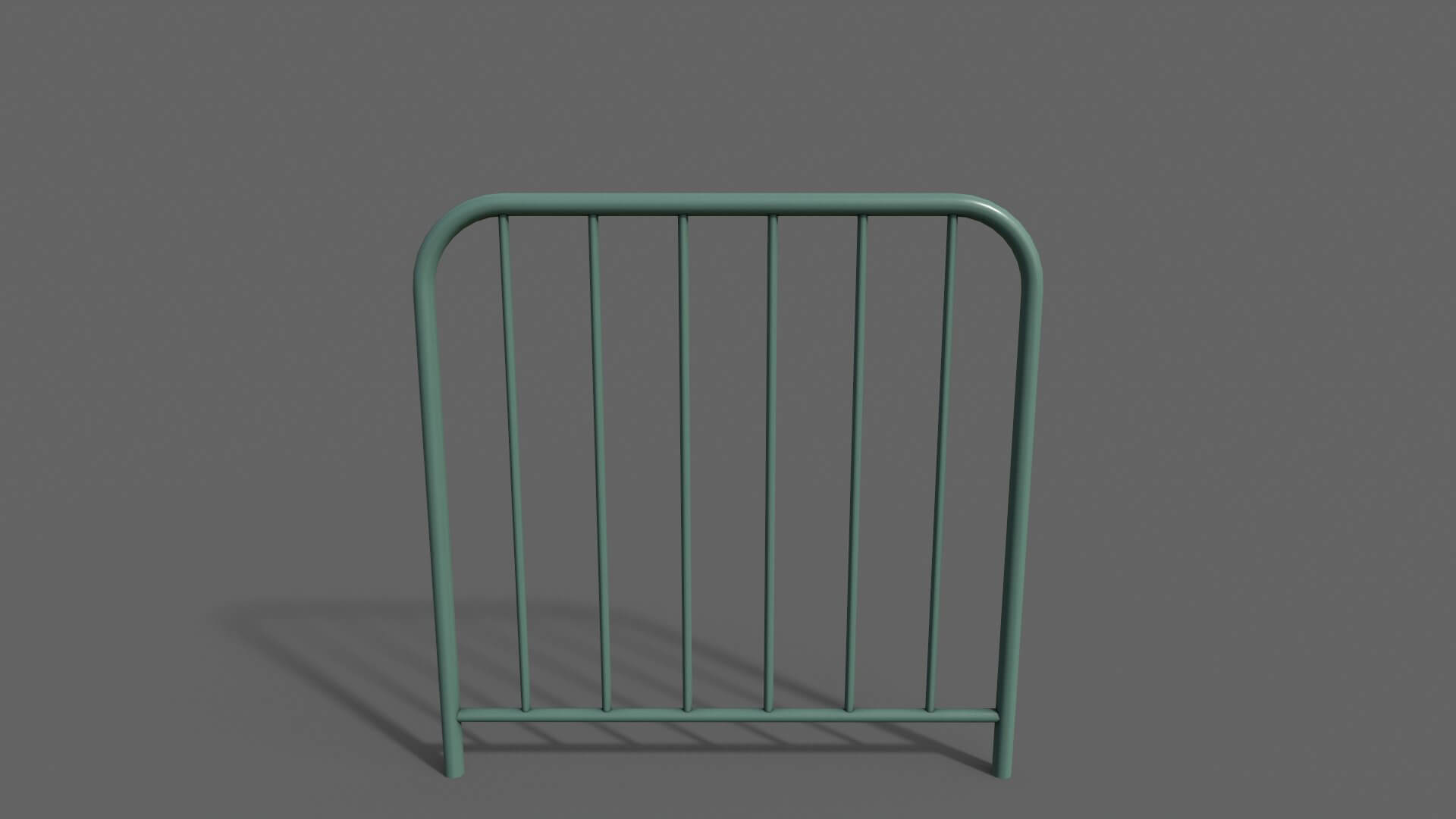 Pedestrian Guard Rail Green V2 - 3D Model by DaikLord