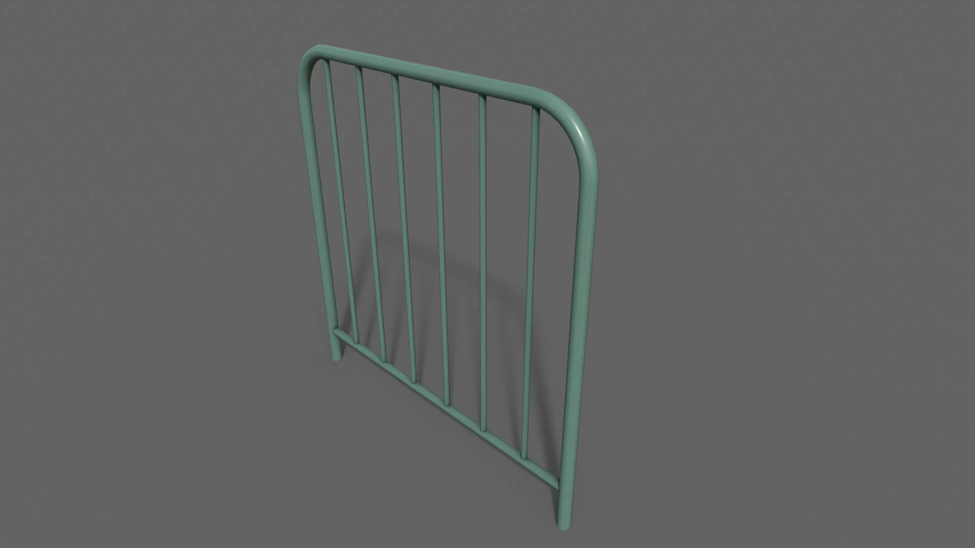 Pedestrian Guard Rail Green V2 - 3D Model by DaikLord