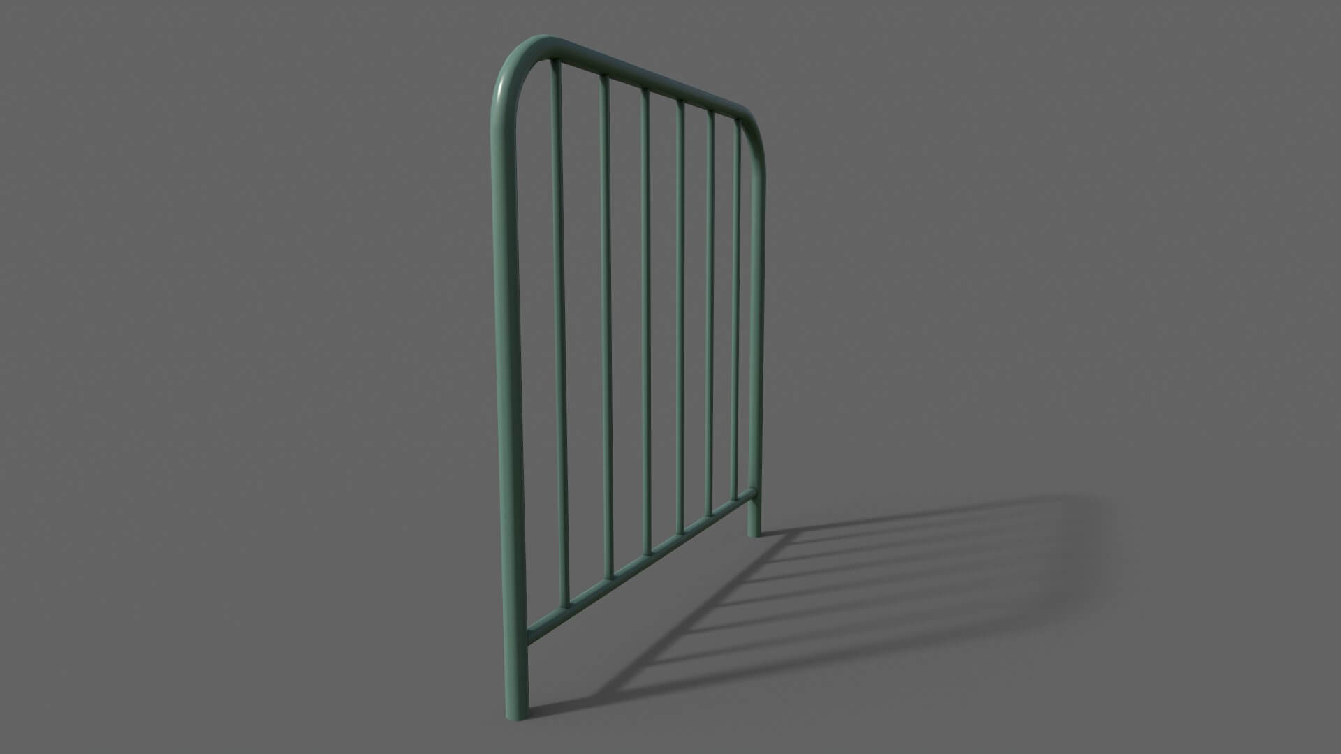 Pedestrian Guard Rail Green V2 - 3D Model by DaikLord