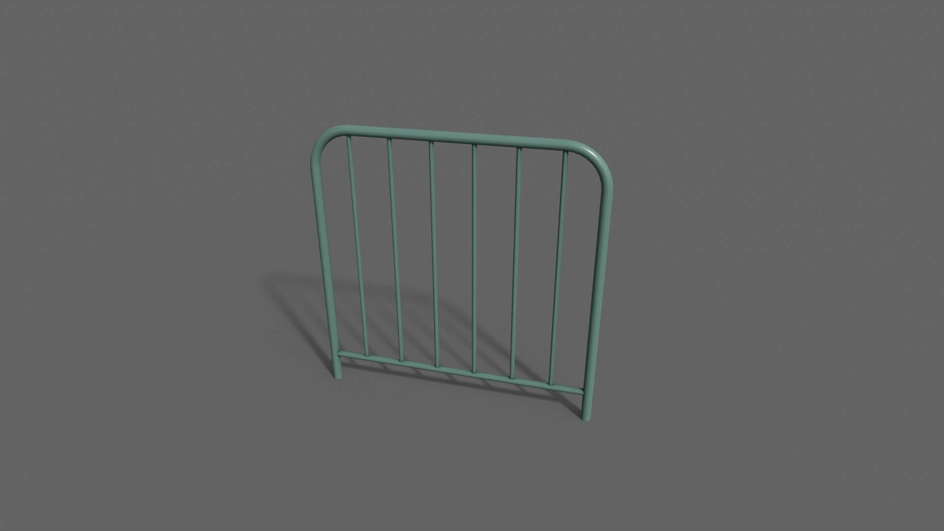Pedestrian Guard Rail Green V2 - 3D Model by DaikLord