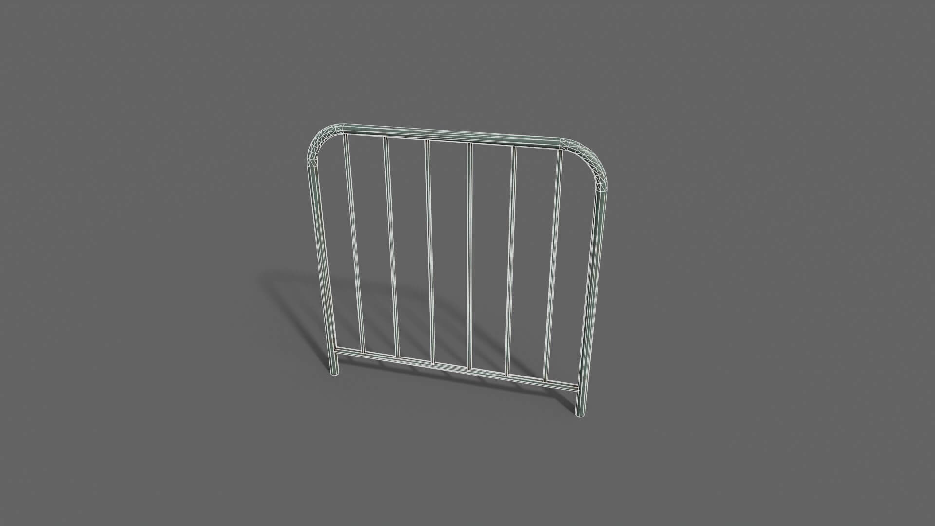 Pedestrian Guard Rail Green V2 - 3D Model by DaikLord