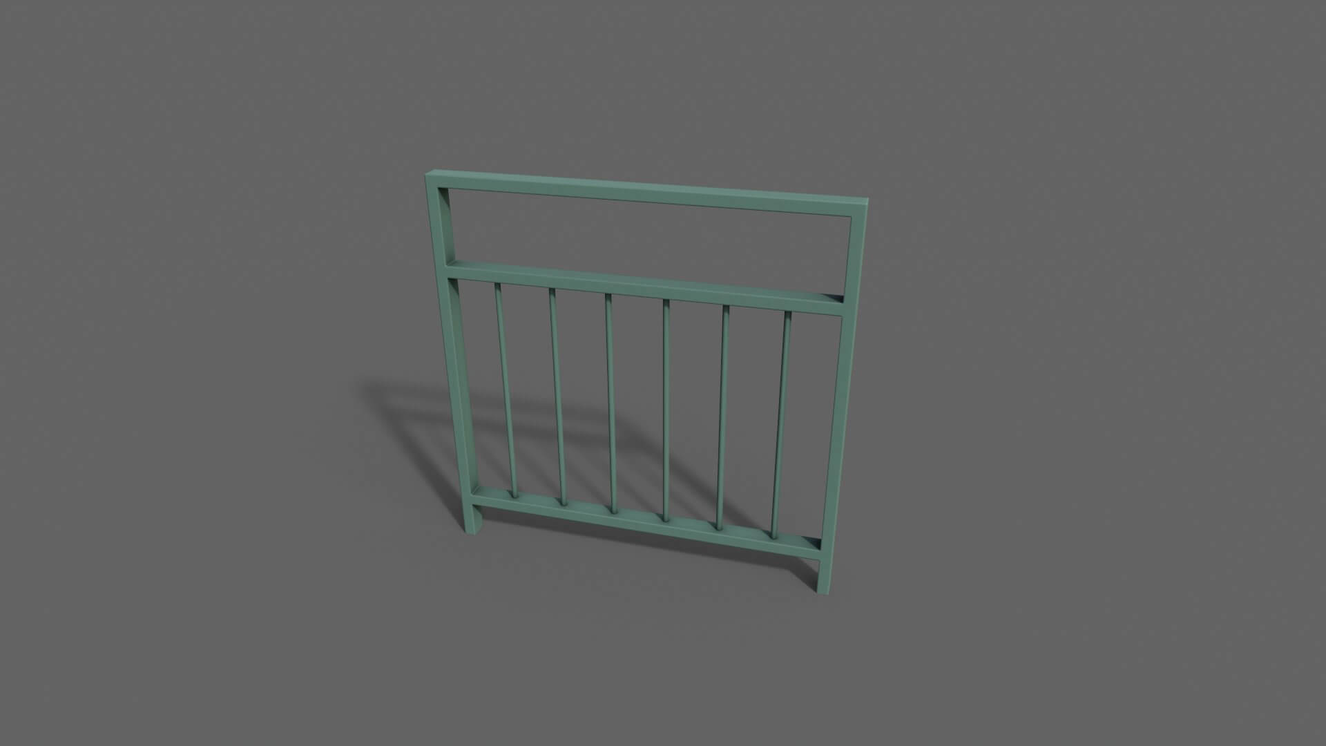 Pedestrian Guard Rail Green V4 - 3D Model by DaikLord
