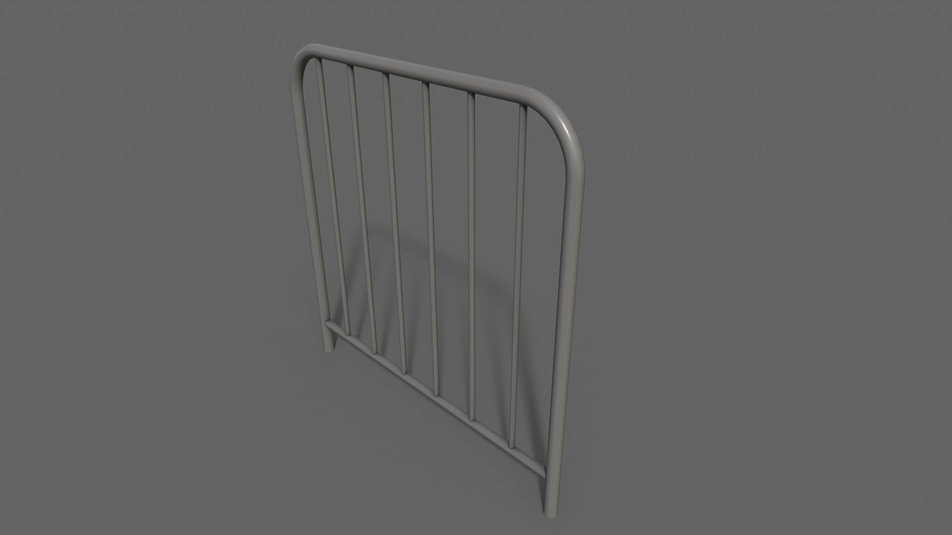 Pedestrian Guard Rail Grey V2 - 3D Model by DaikLord