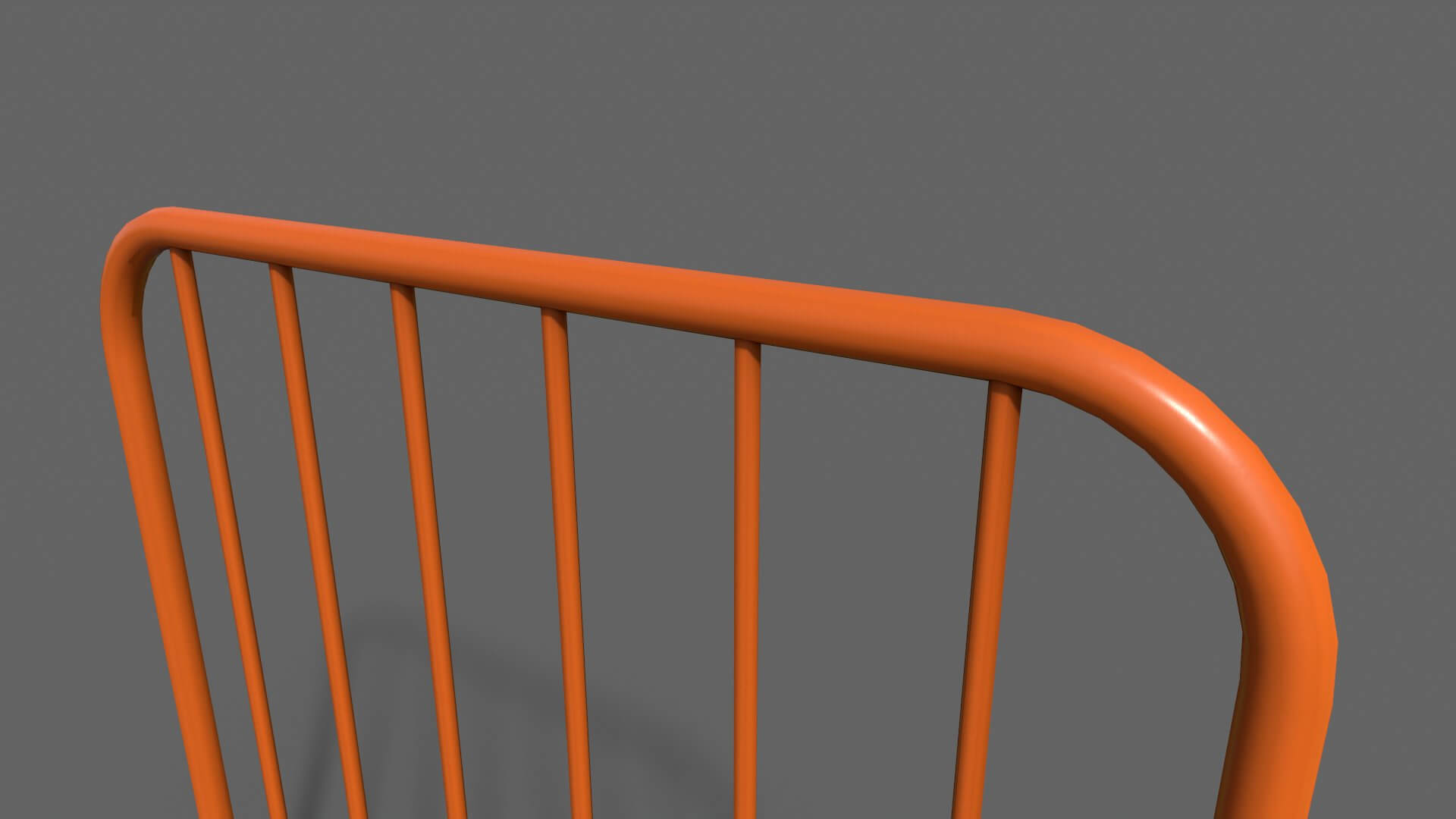 Pedestrian Guard Rail Orange V2 - 3D Model by DaikLord