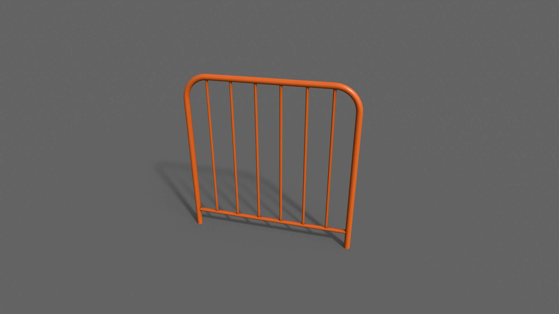 Pedestrian Guard Rail Orange V2 - 3D Model by DaikLord