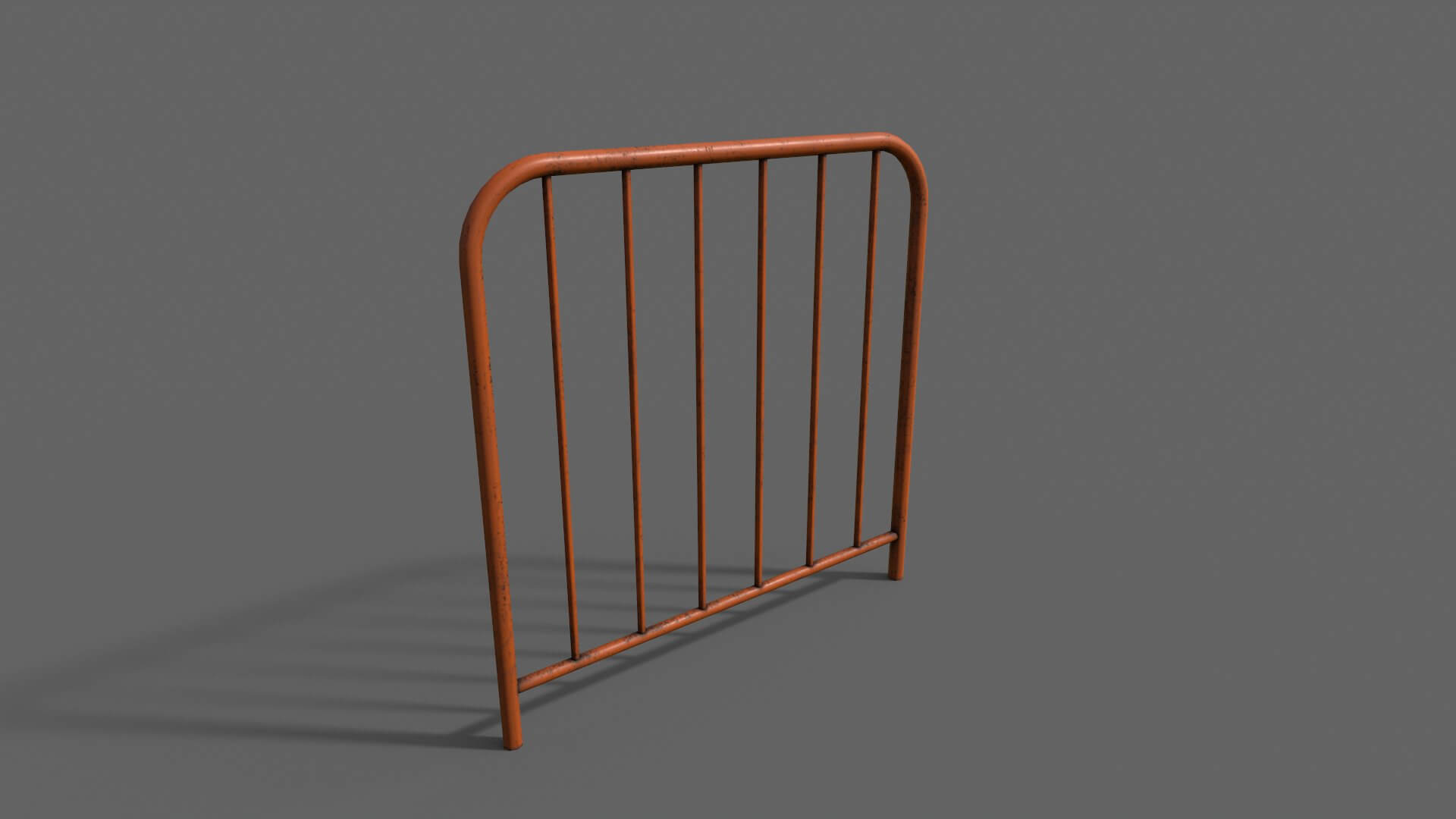 Pedestrian Guard Rail Orange V2 - 3D Model by DaikLord