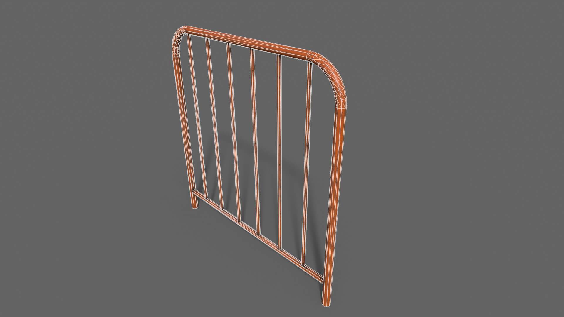 Pedestrian Guard Rail Orange V2 - 3D Model by DaikLord