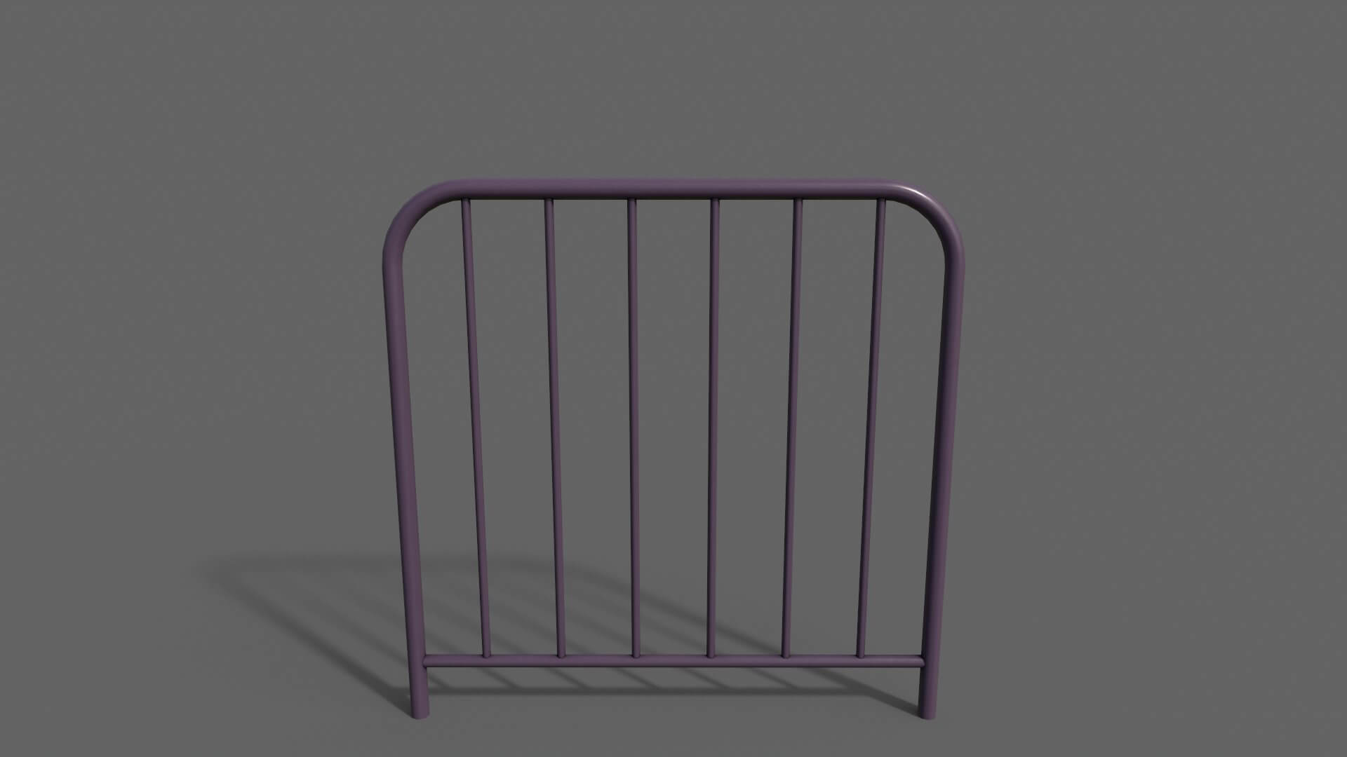 Pedestrian Guard Rail Purple V2 - 3D Model by DaikLord