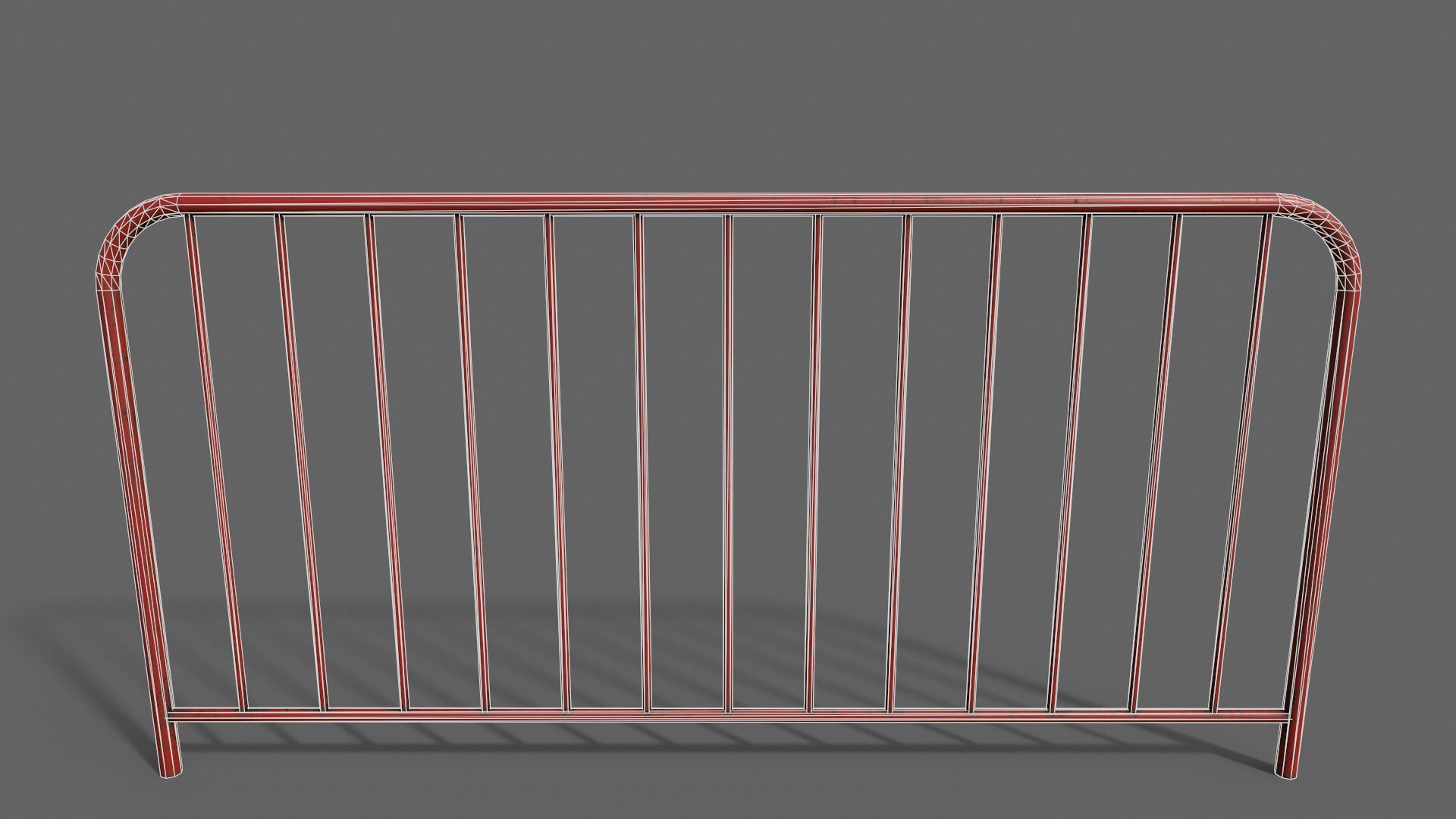 Pedestrian Guard Rail V1 - Collection 3D Model by DaikLord