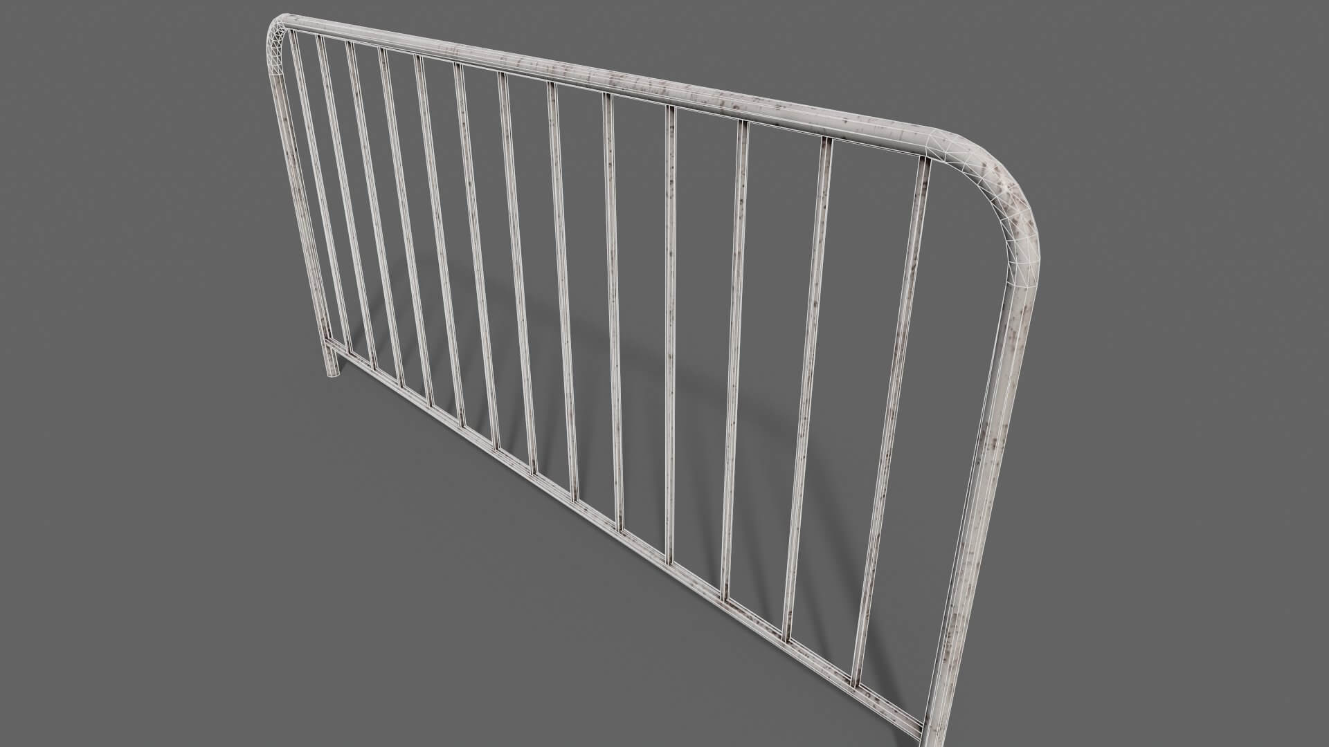 Pedestrian Guard Rail V1 - Collection 3D Model by DaikLord