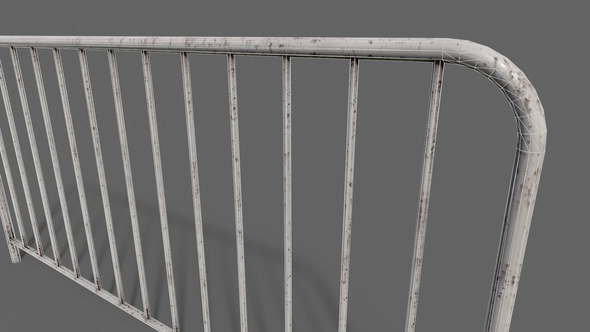 Pedestrian Guard Rail V1 - Collection 3D Model by DaikLord