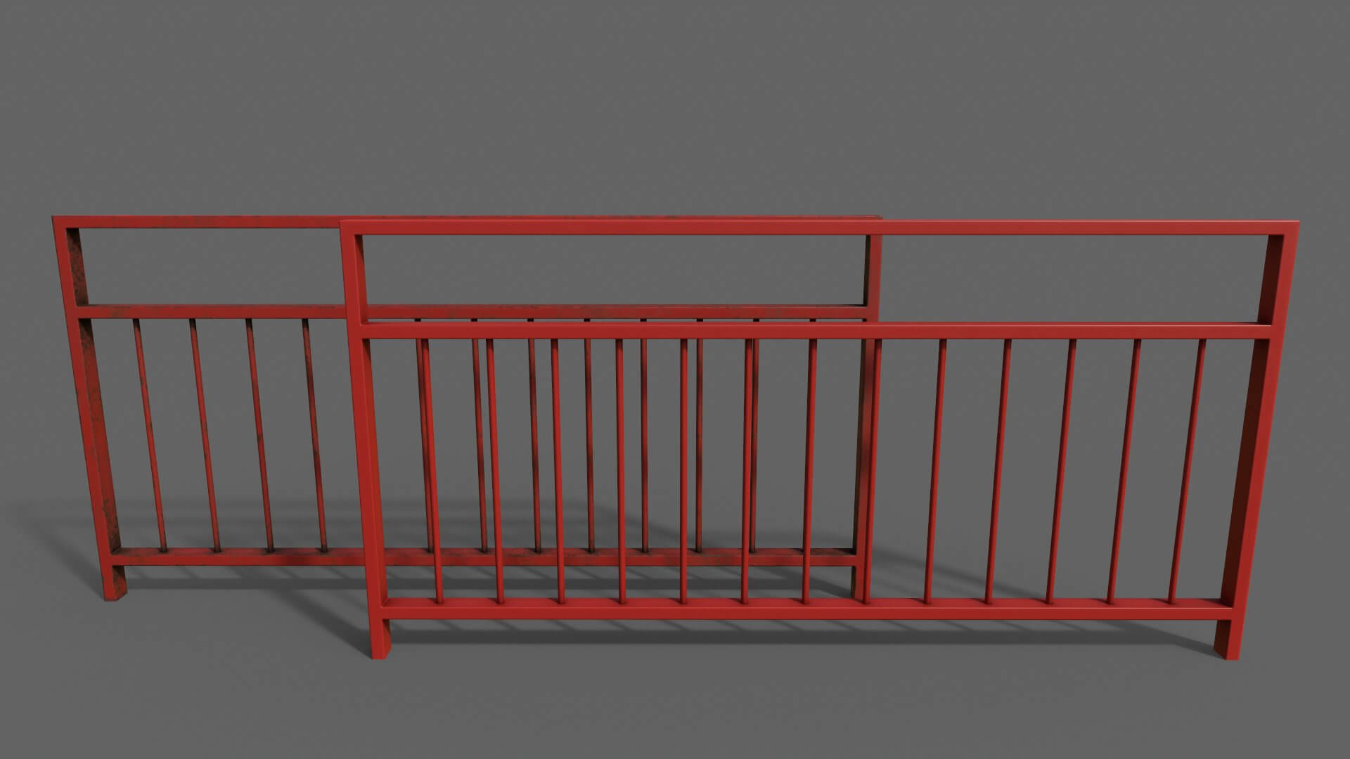 Pedestrian Guard Rail V3 - Collection 3D Model by DaikLord