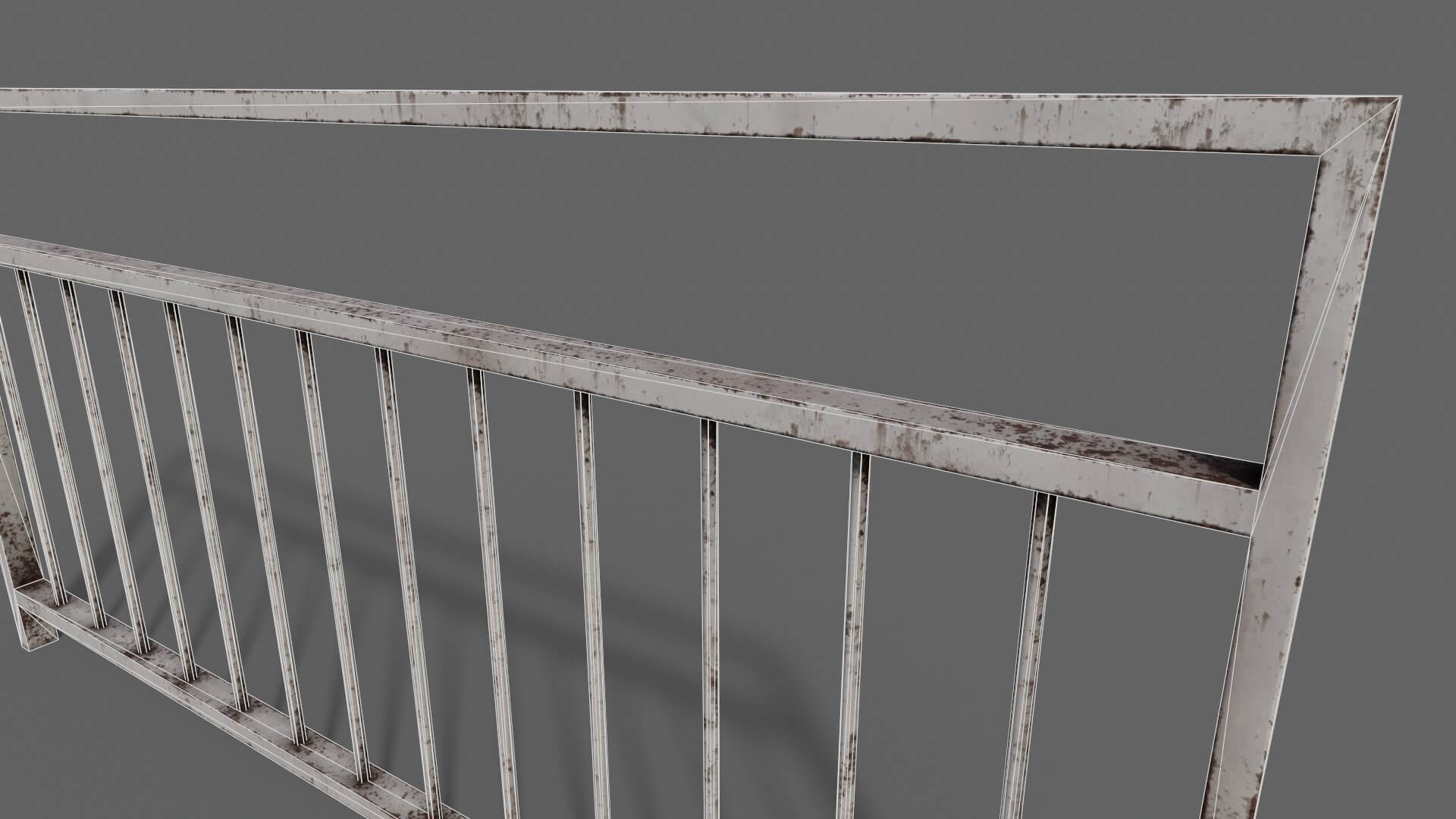 Pedestrian Guard Rail V3 - Collection 3D Model by DaikLord