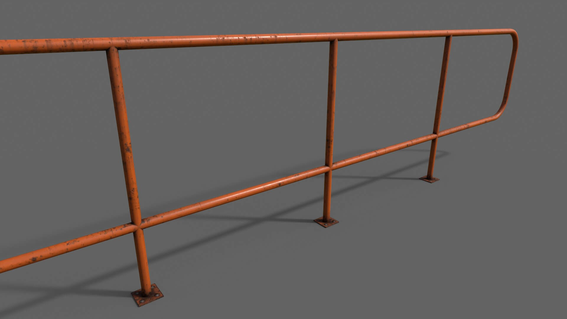 Pedestrian Guard Rail V5 - Collection 3D Model by DaikLord