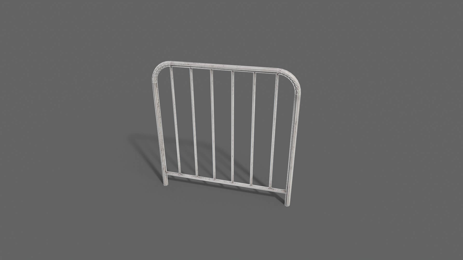 Pedestrian Guard Rail White V2 - 3D Model by DaikLord