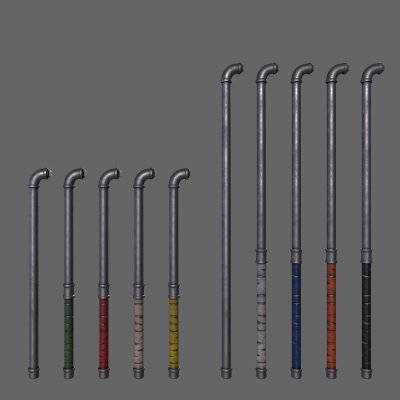 Pipe Weapon V1 - 3D Model by DaikLord