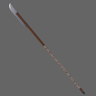 Polearm V3c - 3D Model by DaikLord