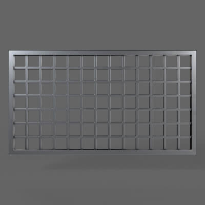 Prison Window 4 - 3D Model by DaikLord