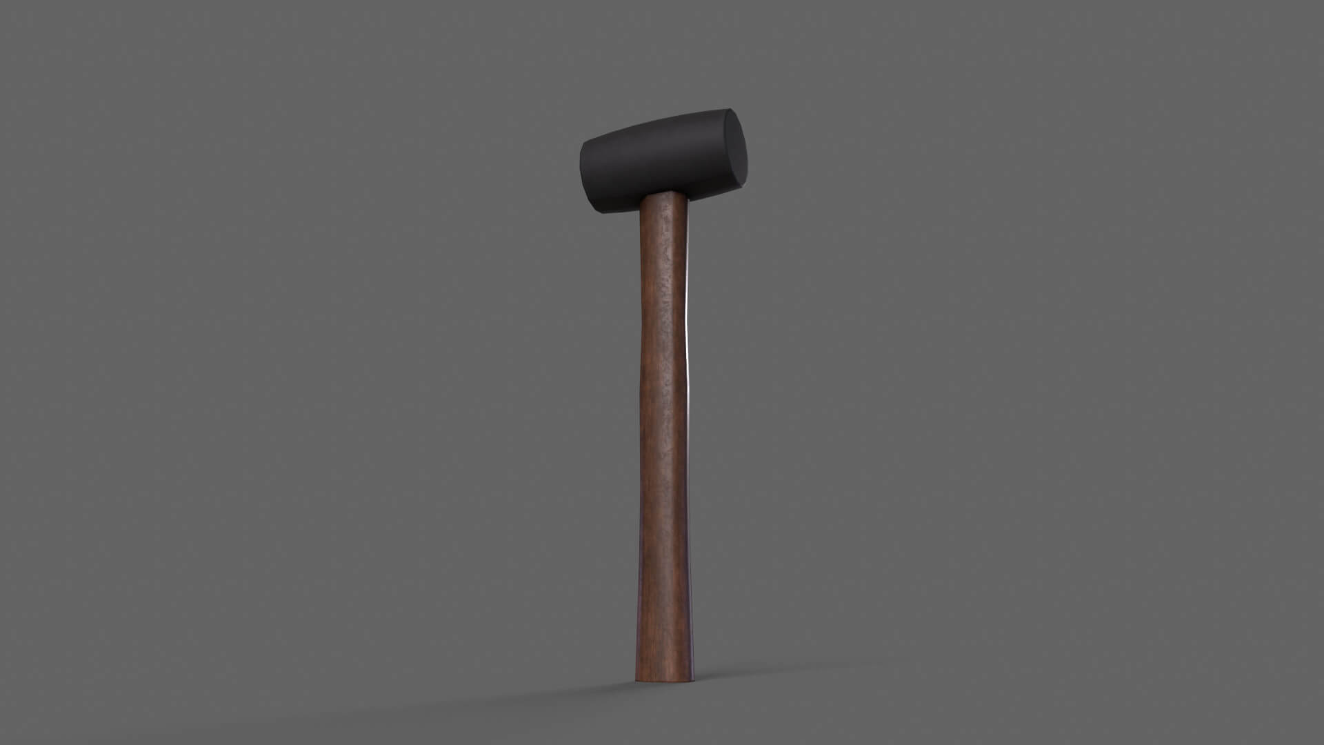 Rubber Mallet Hammer Wood 3 - 3D Model by DaikLord