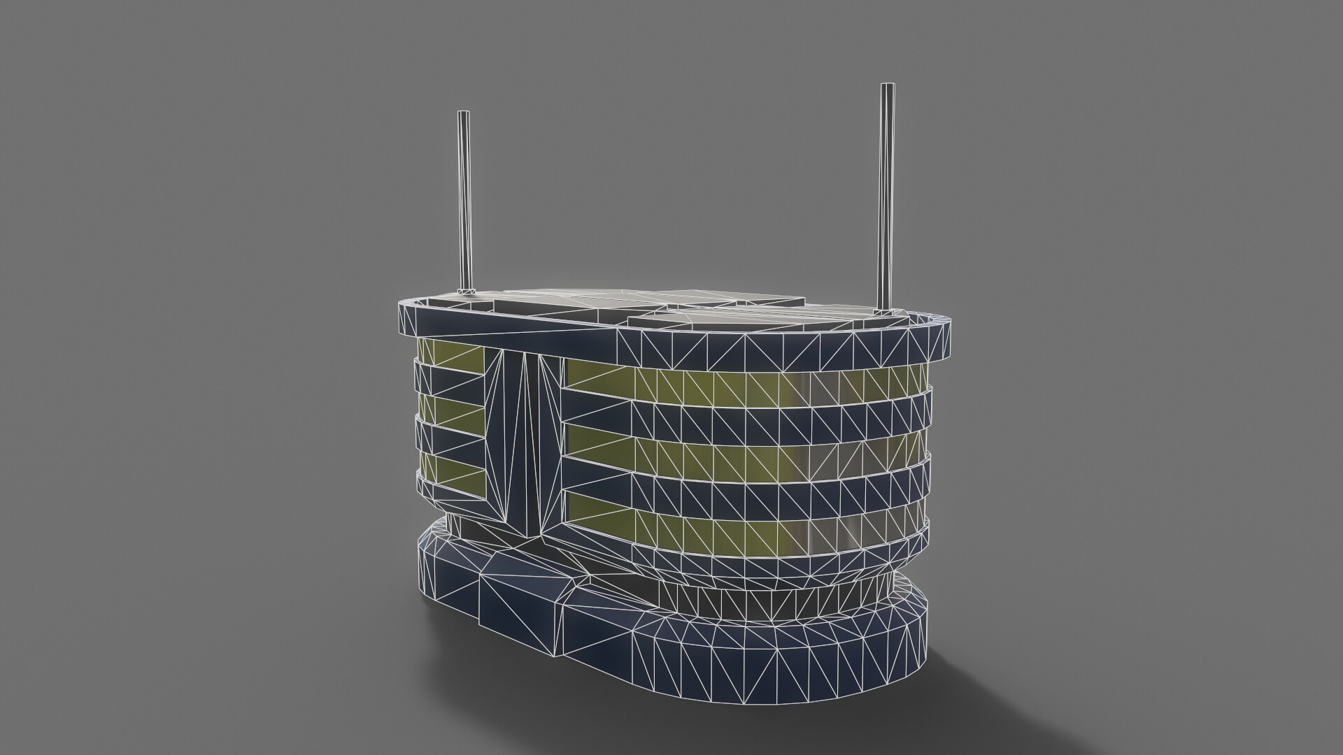 Sci-Fi Building A04 3D Model by DaikLord