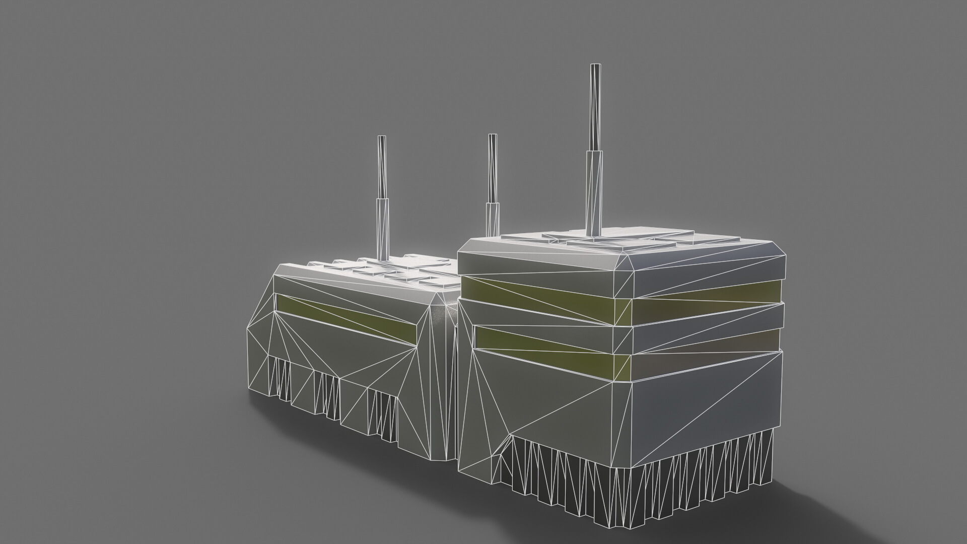 Sci-Fi Building A07 3D Model by DaikLord