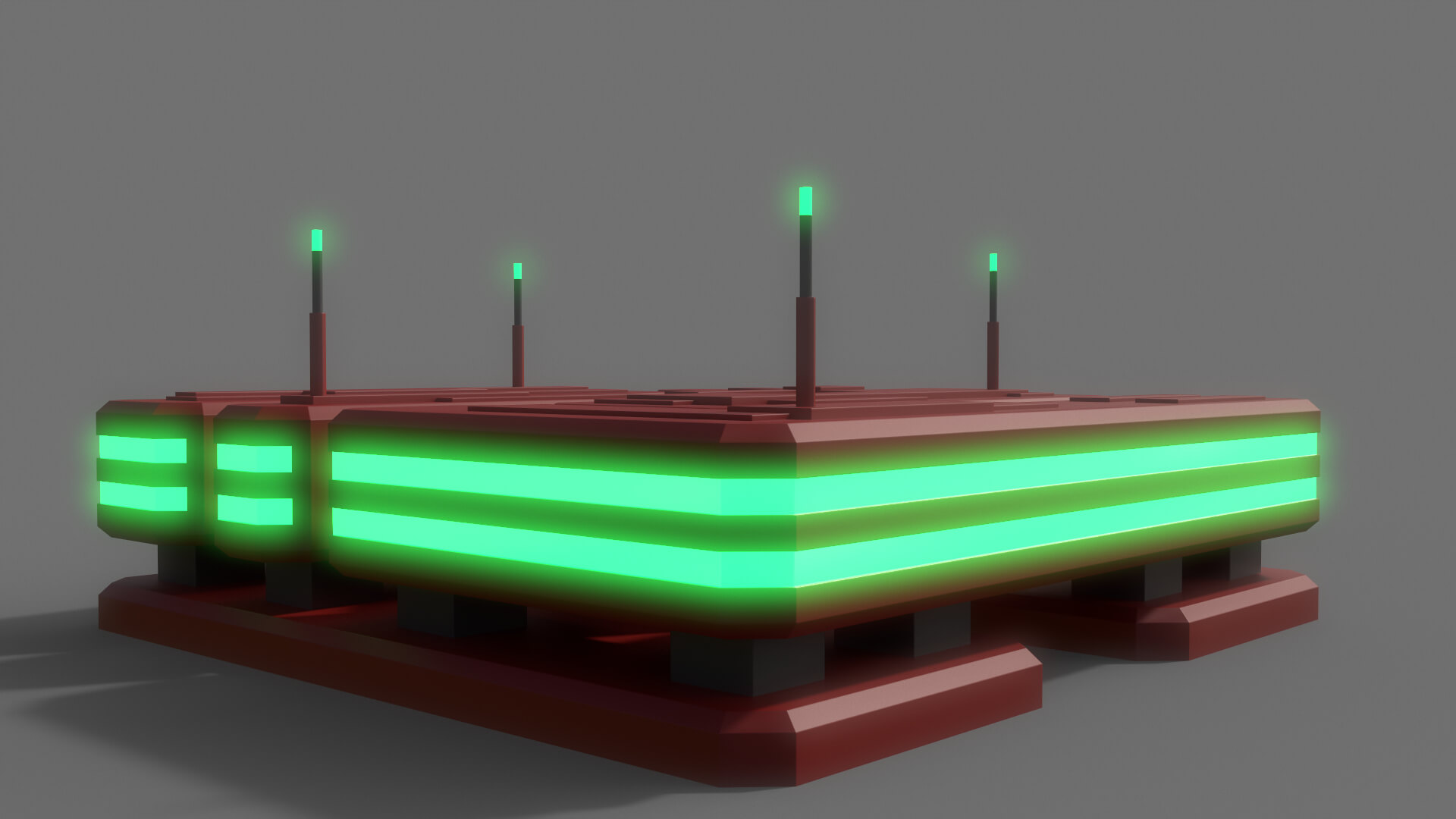 Sci-Fi Building A09 3D Model by DaikLord