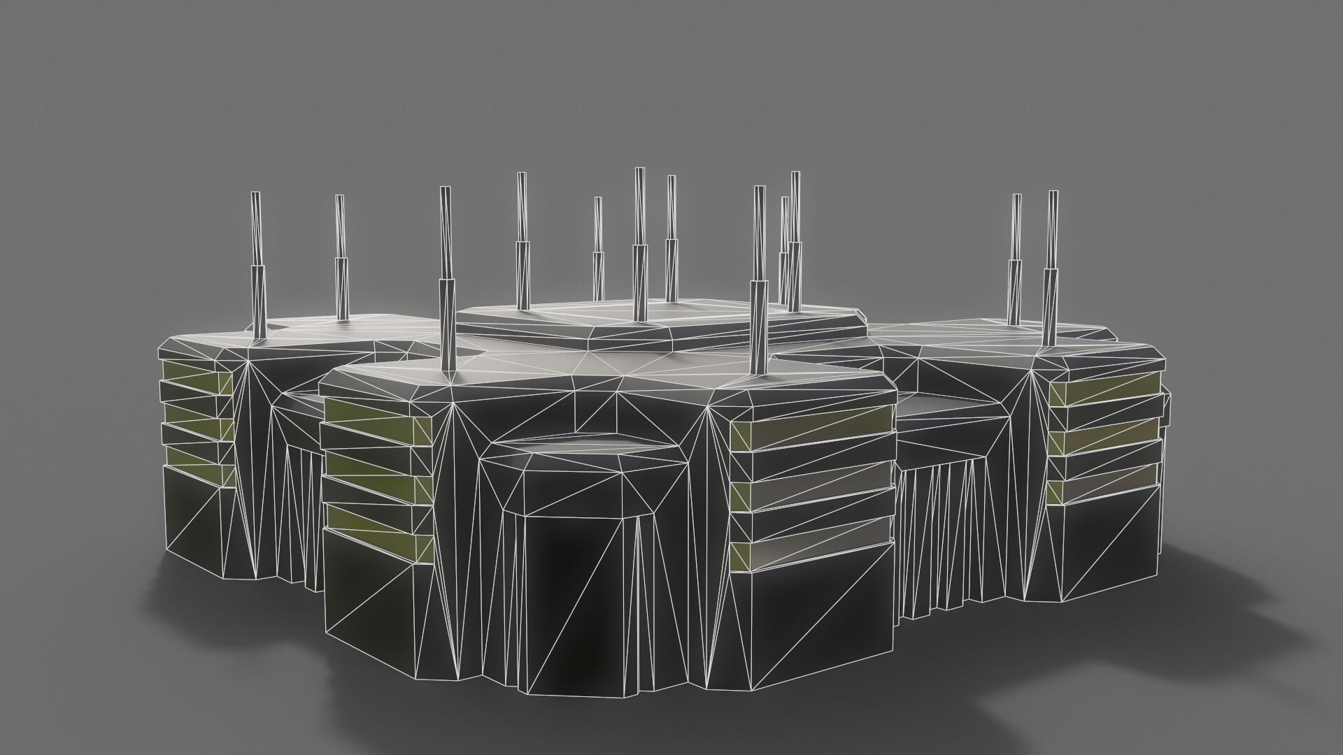 Sci-Fi Building A20 3D Model by DaikLord