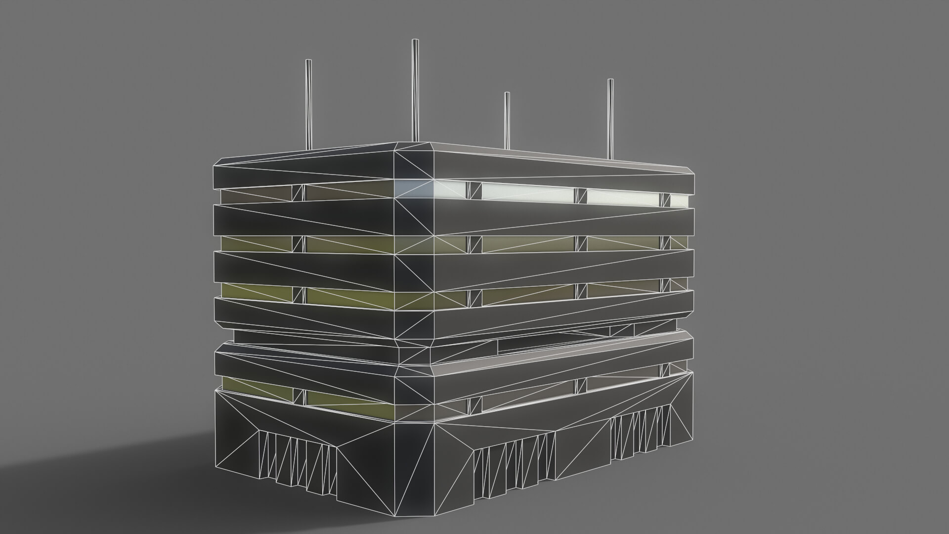 Sci-Fi Building A30 3D Model by DaikLord