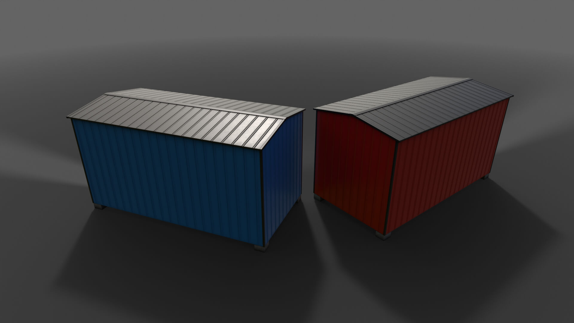 Shed House A 20ft V2 - 3D Model by DaikLord