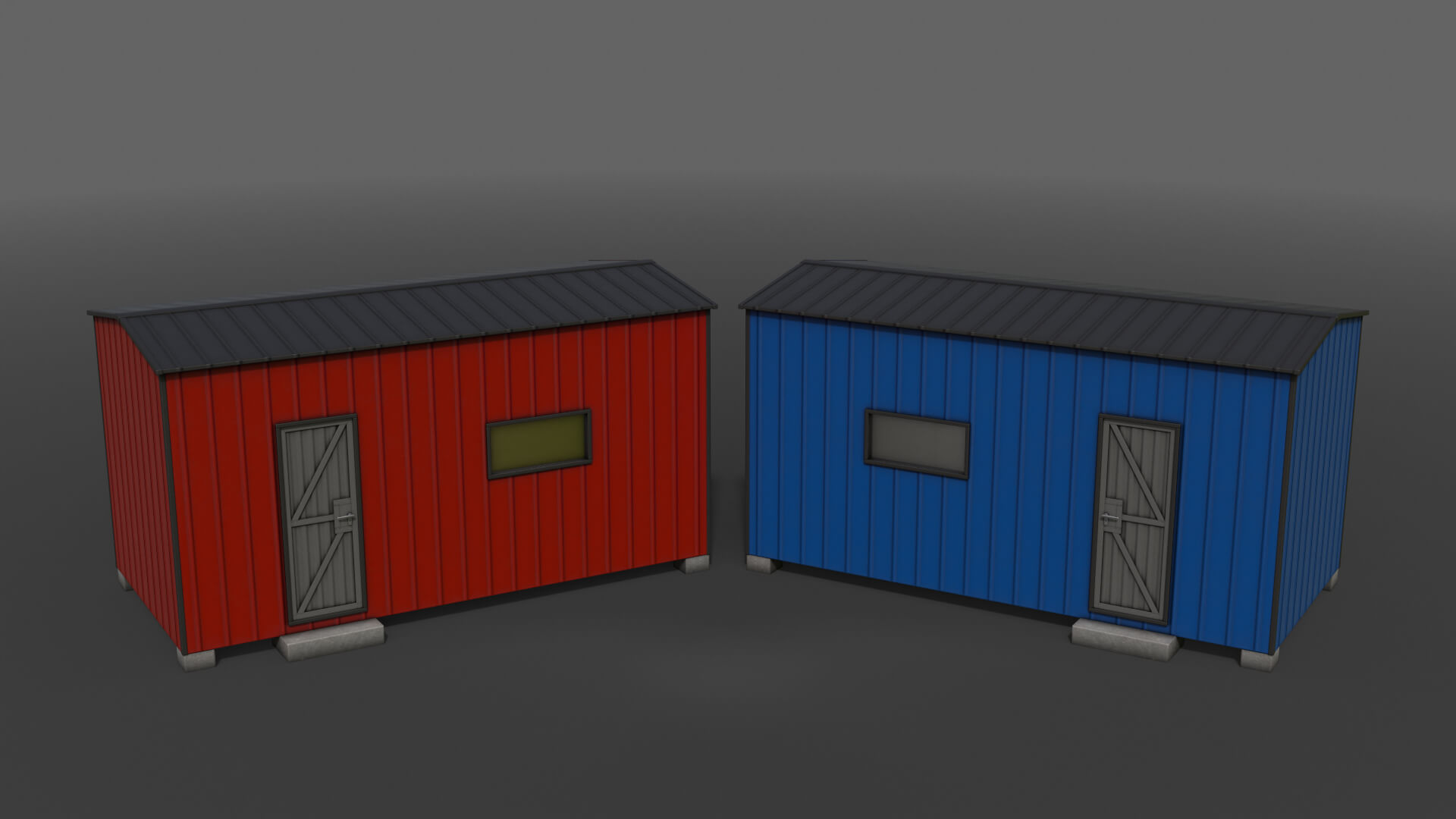 Shed House A 20Ft V4 - 3D Model by DaikLord
