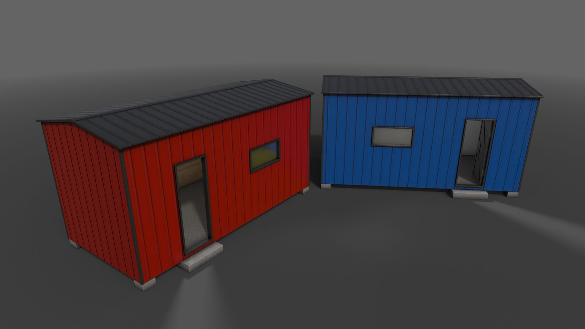 Shed House A 20Ft V4 - 3D Model by DaikLord