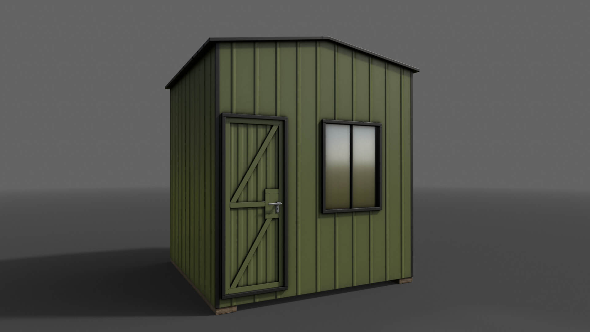 Shed House A V1 - 3D Model by DaikLord