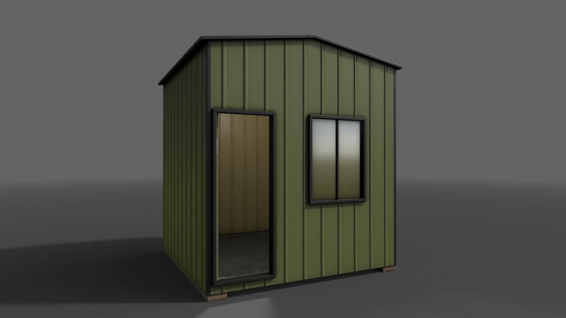 Shed House A V1 - 3D Model by DaikLord