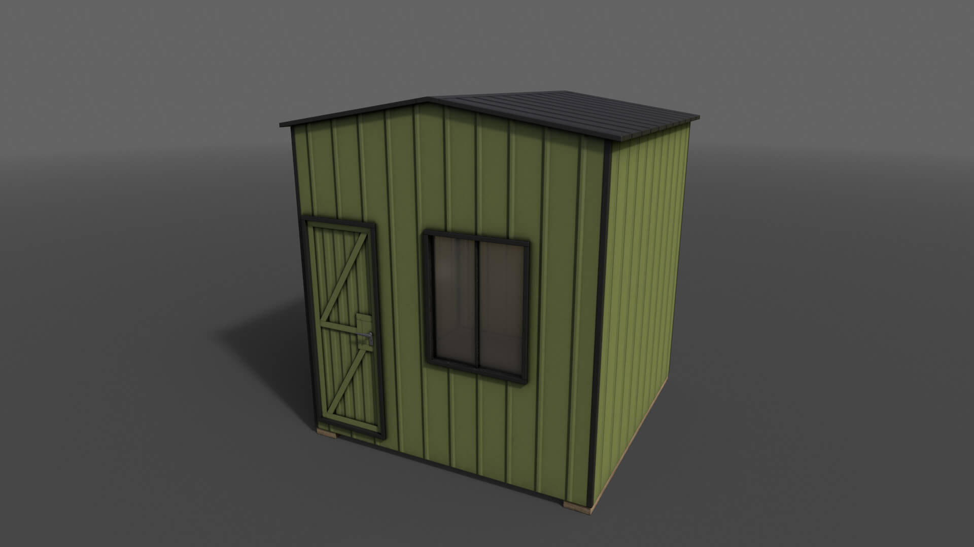 Shed House A V1 - 3D Model by DaikLord