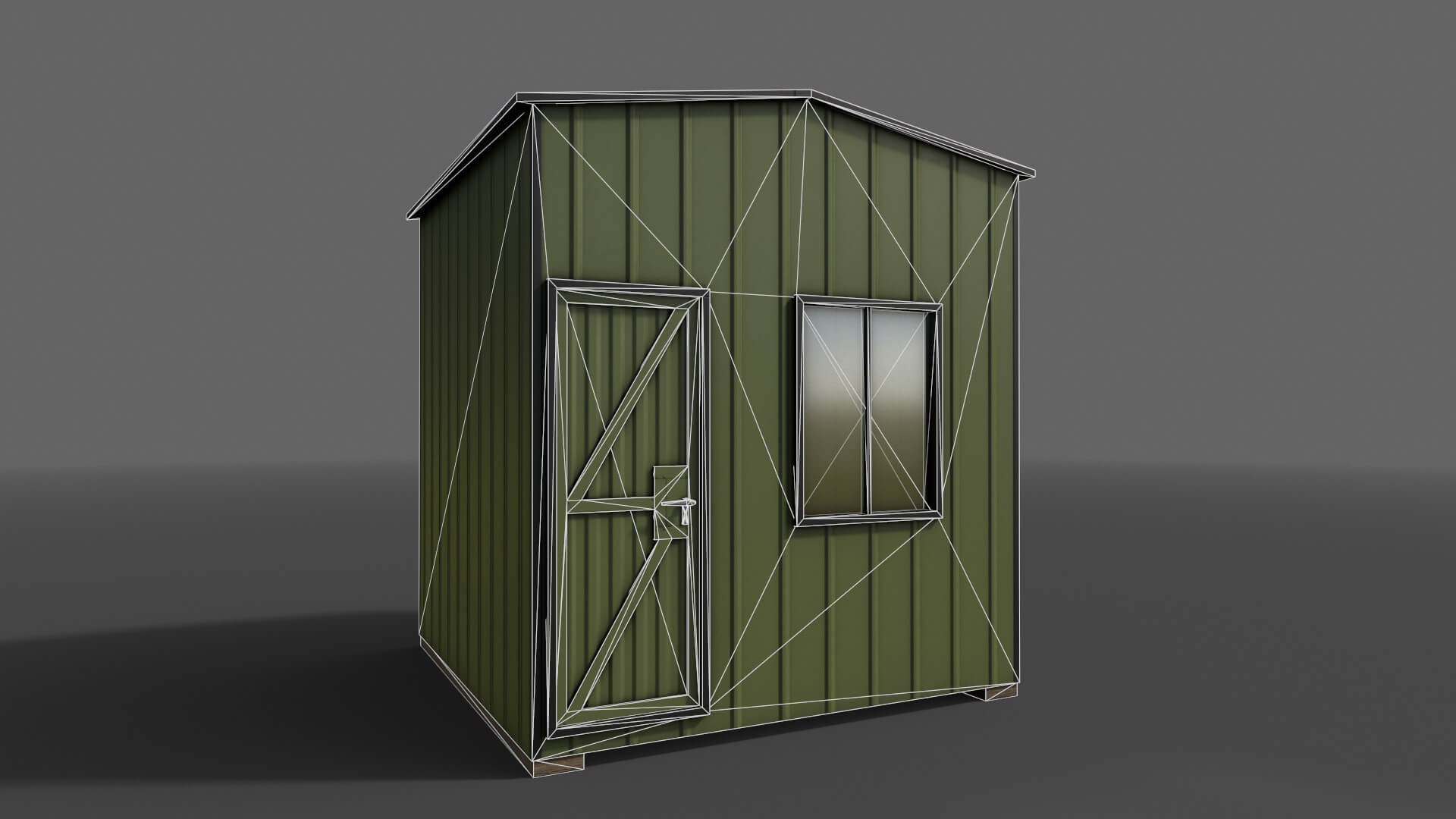 Shed House A V1 - 3D Model by DaikLord