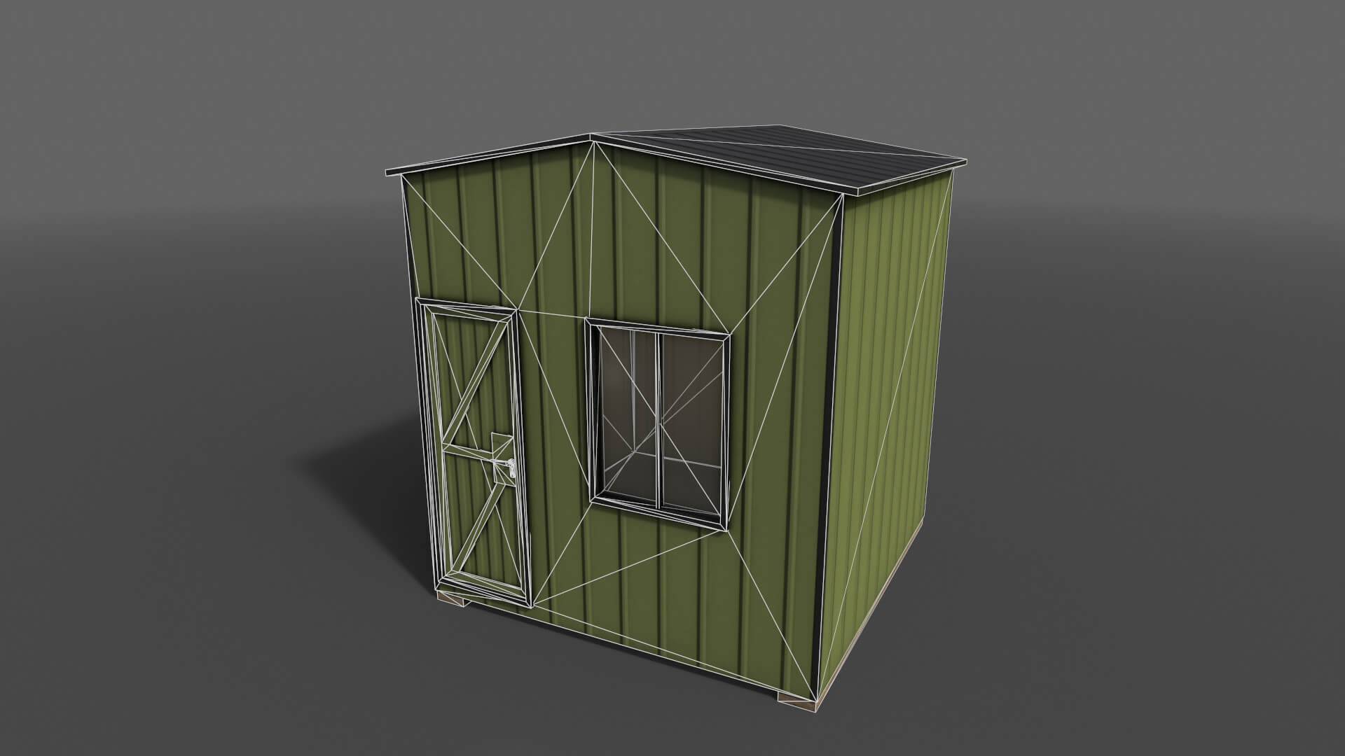 Shed House A V1 - 3D Model by DaikLord