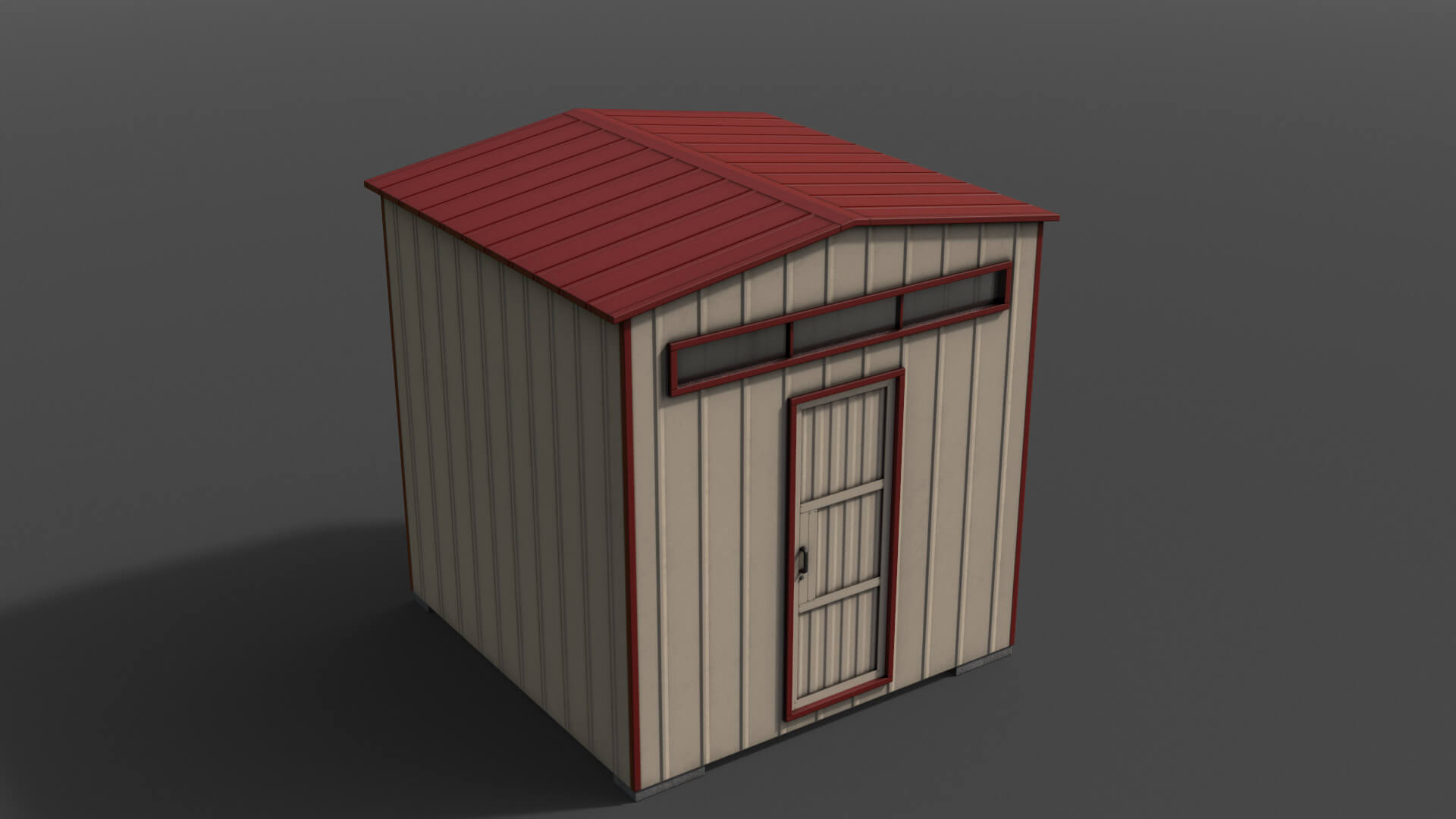 Shed House A V2 - 3D Model by DaikLord