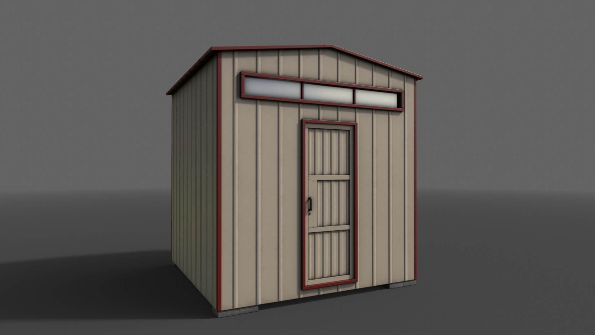 Shed House A V2 - 3D Model by DaikLord