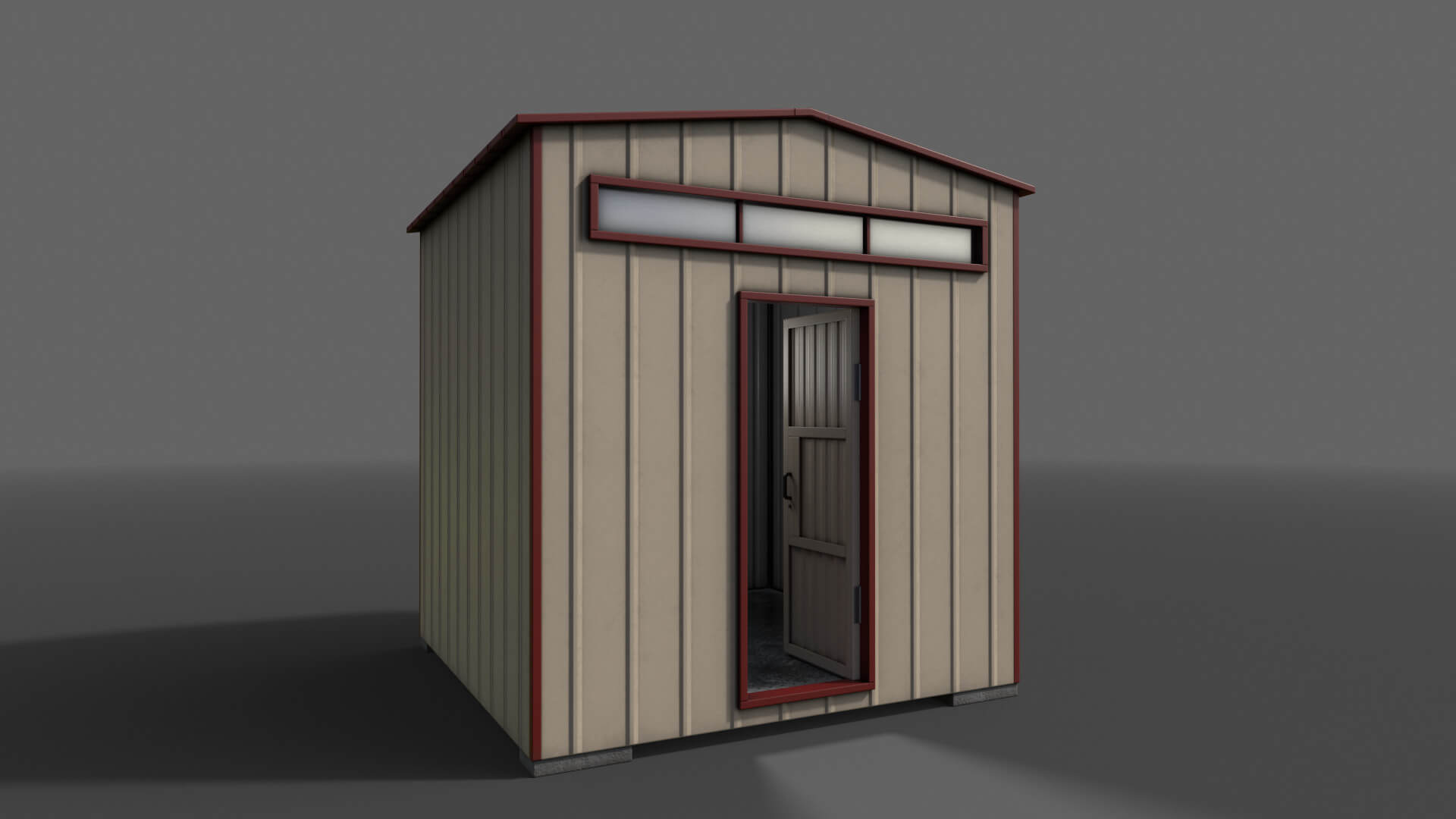 Shed House A V2 - 3D Model by DaikLord